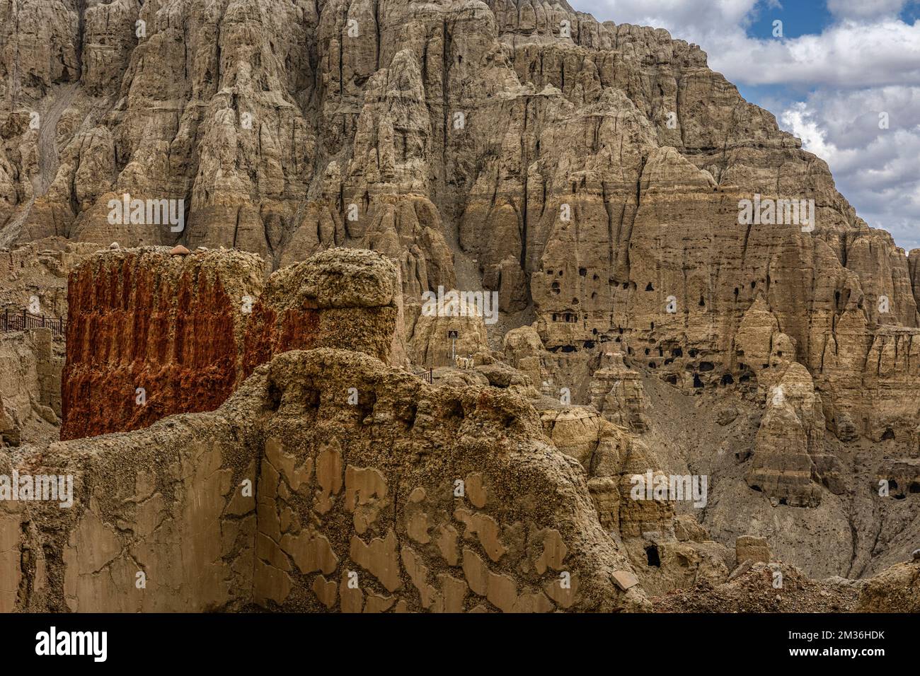 The unique landscape of an ancient architectural site in Zanda County ...