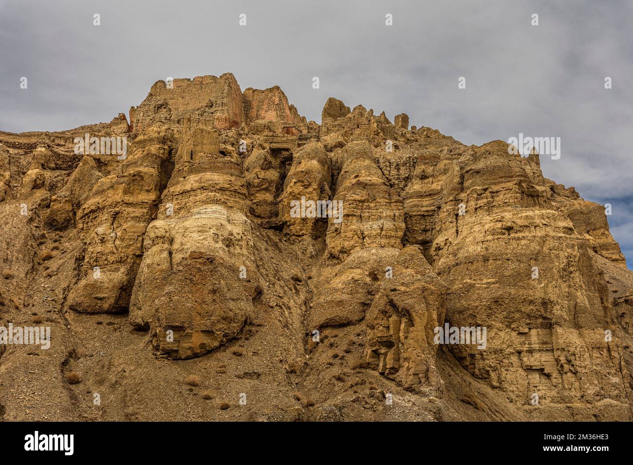 The unique landscape of Zanda earth forest during the sunrise in Ali ...