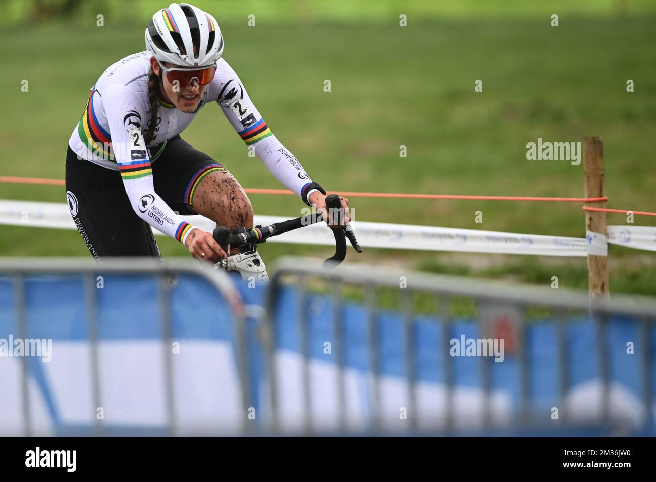 Dutch Lucinda Brand pictured in action during the Women elite race at ...