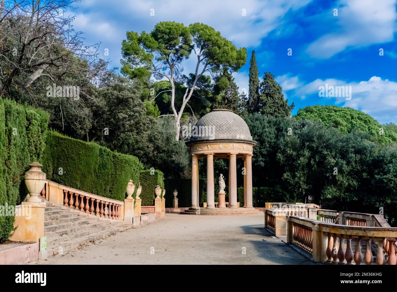 Cozy Mediterranean neoclassical style garden, with a romantic air Stock ...