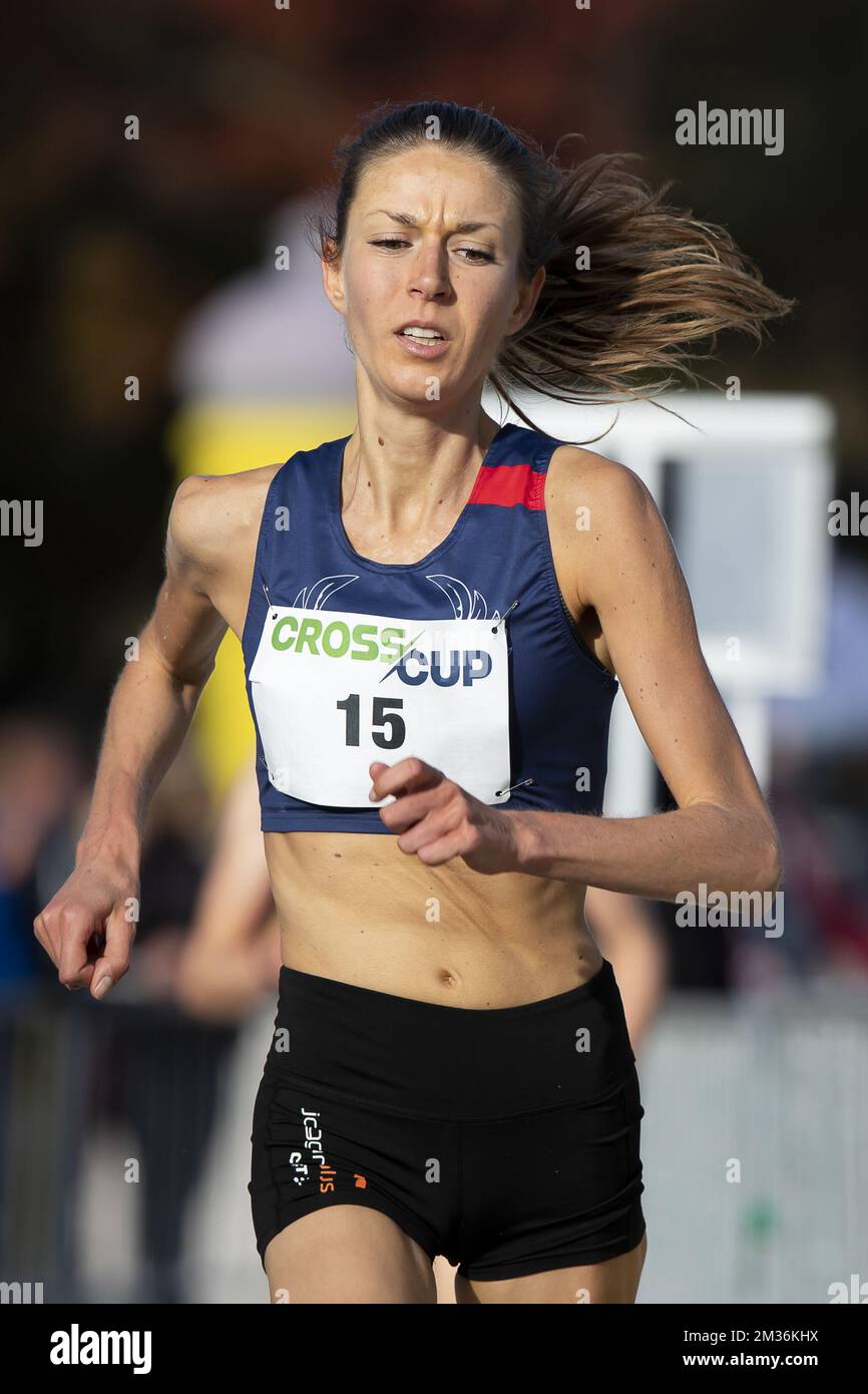 Belgian Florence De Cock pictured in action during the women's race at ...