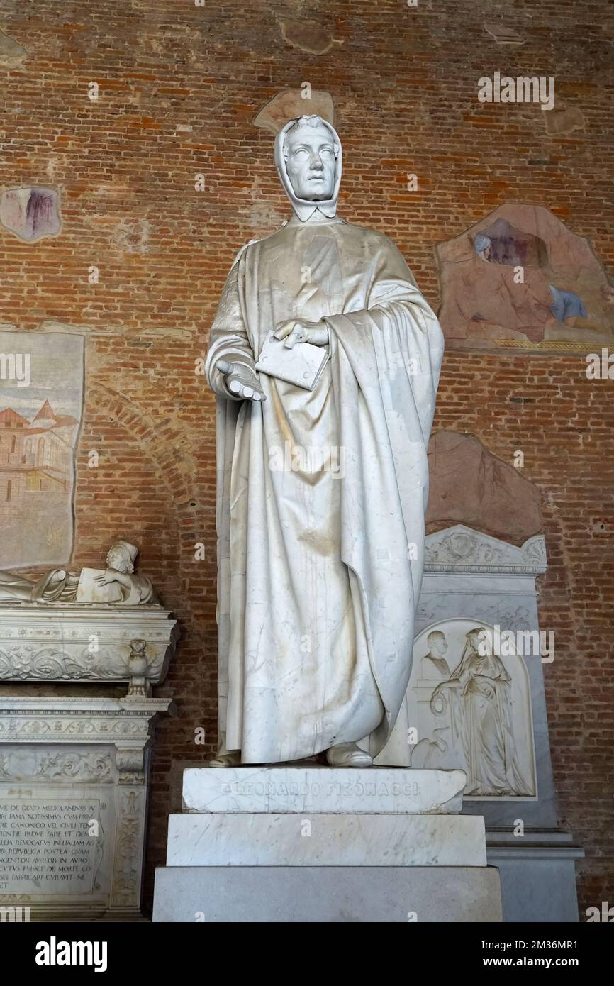 Statue of Leonardo Fibonacci, Camposanto Monumentale (monumental ...