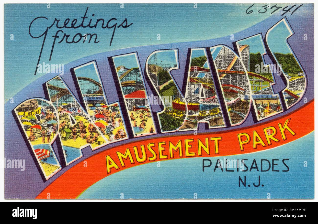 Greetings from Palisades Amusement Park, Palisades, N. J. , Amusement ...
