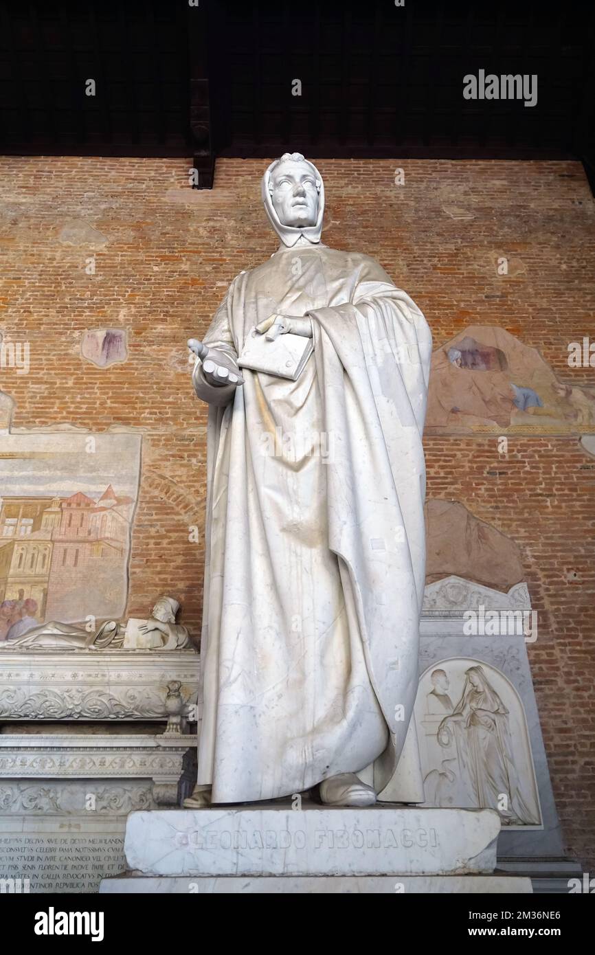 Statue of Leonardo Fibonacci, Camposanto Monumentale (monumental ...