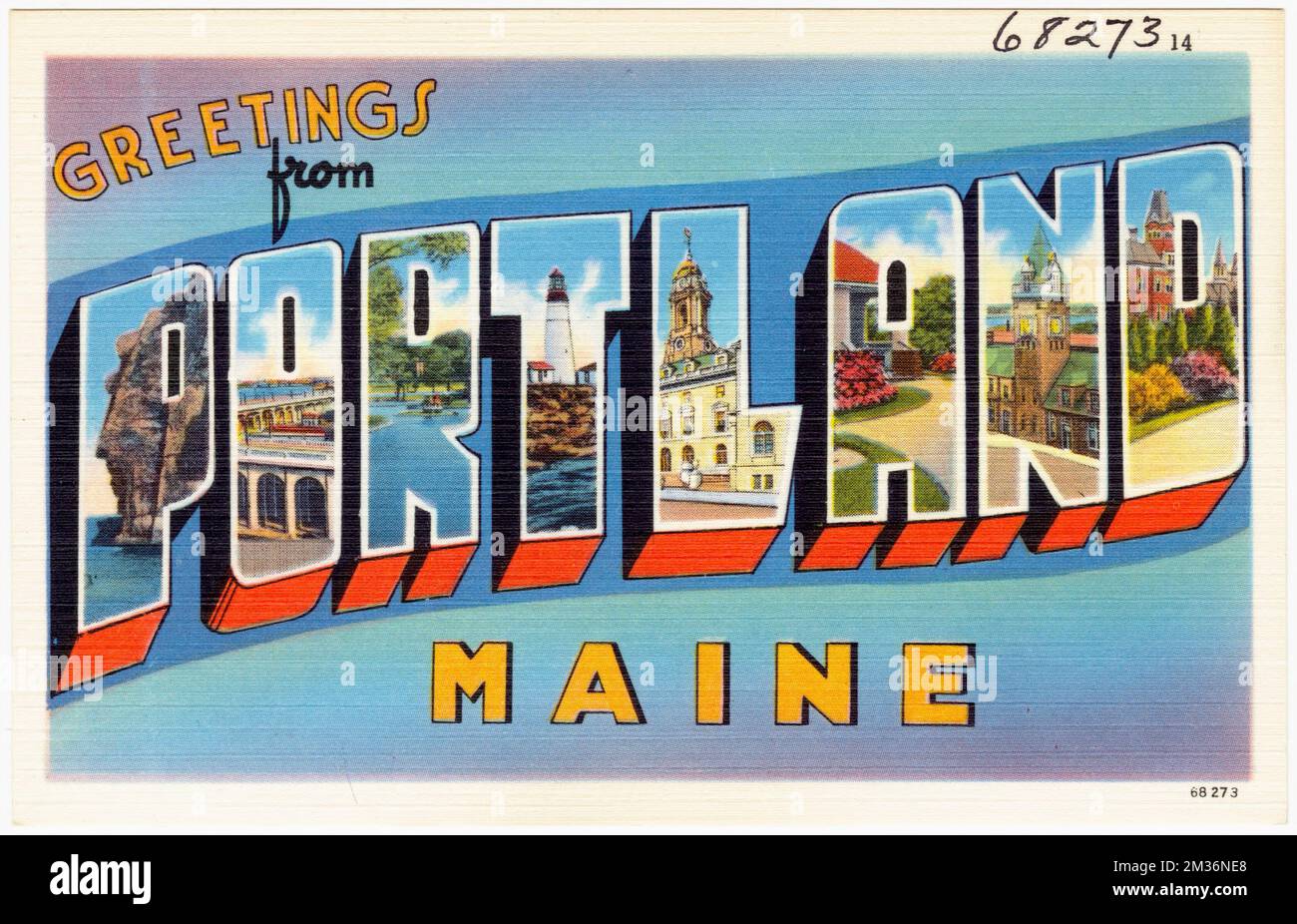 Greetings from Portland, Maine , Tichnor Brothers Collection, postcards ...