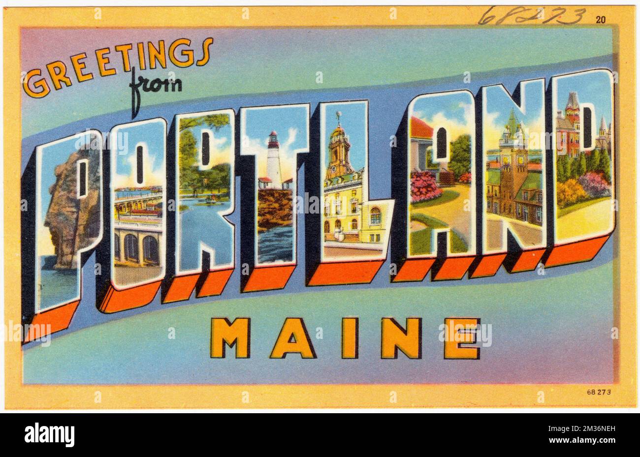Greetings from Portland, Maine , Tichnor Brothers Collection, postcards ...