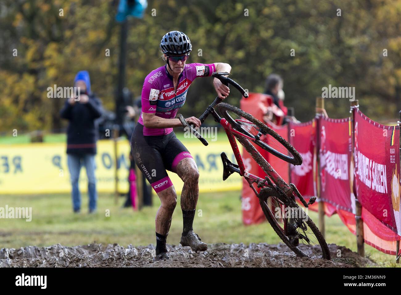 Belgian Ellen Van Loy pictured in action during the women's elite race ...