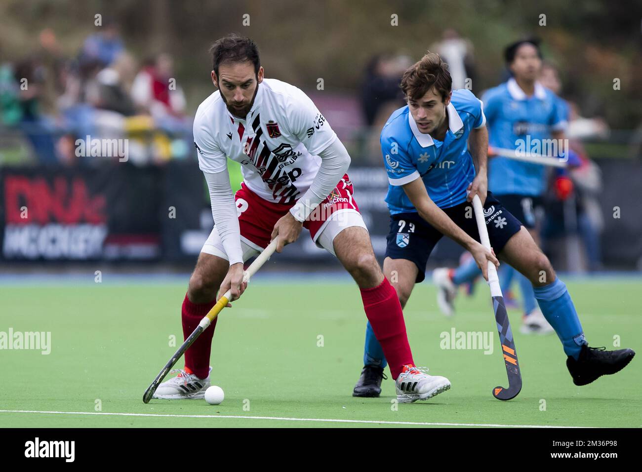 Daring's Nahuel Salis and Braxgata's Manuel Bordas pictured in action ...