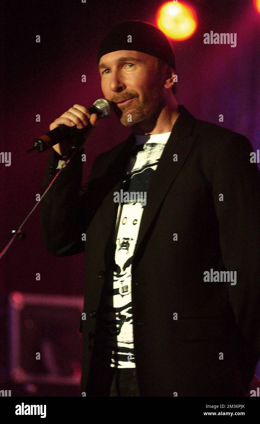 NEW YORK, NY- Feb 2003 : The Edge at MusicCares on February 21, 2003 ...