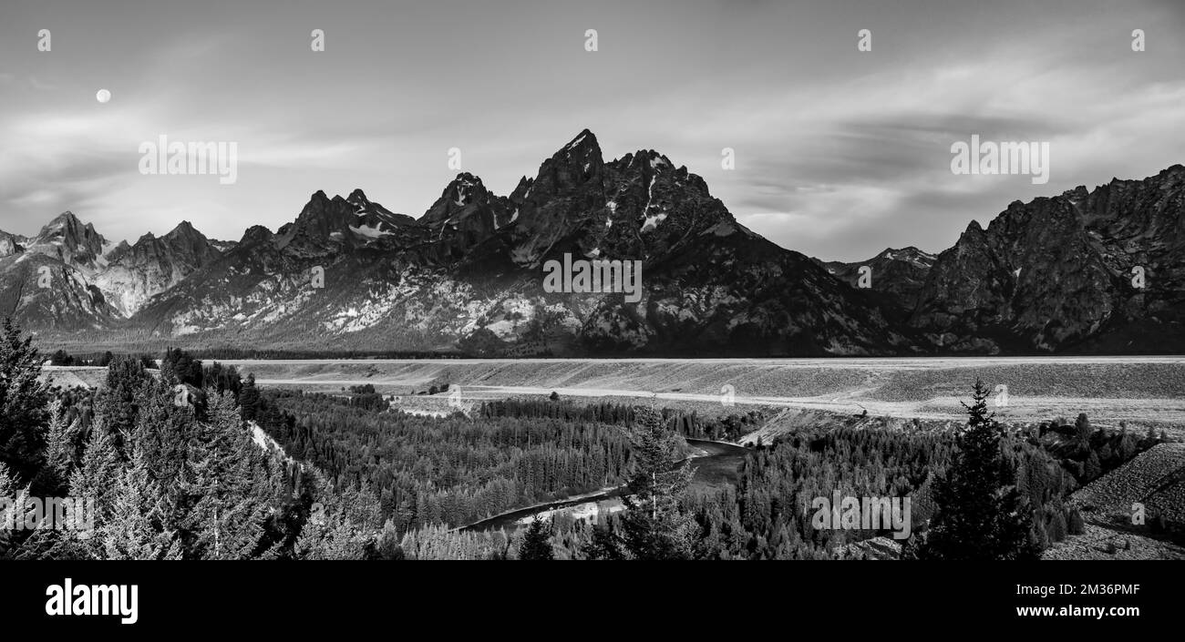 Teton view Black and White Stock Photos & Images - Alamy