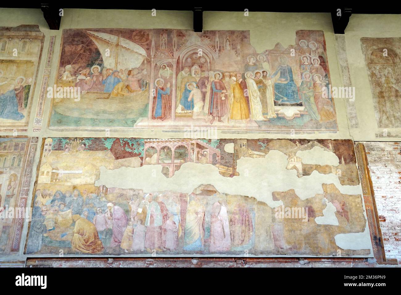 A side gallery, Camposanto Monumentale (monumental cemetery), Piazza ...