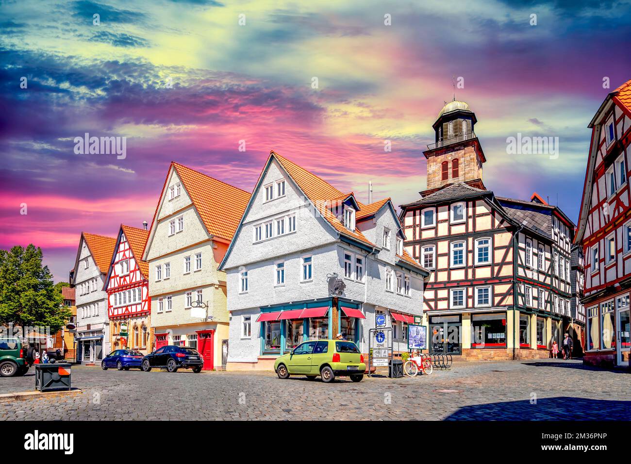 Old city of Lauterbach, Hessen, Germany Stock Photo - Alamy