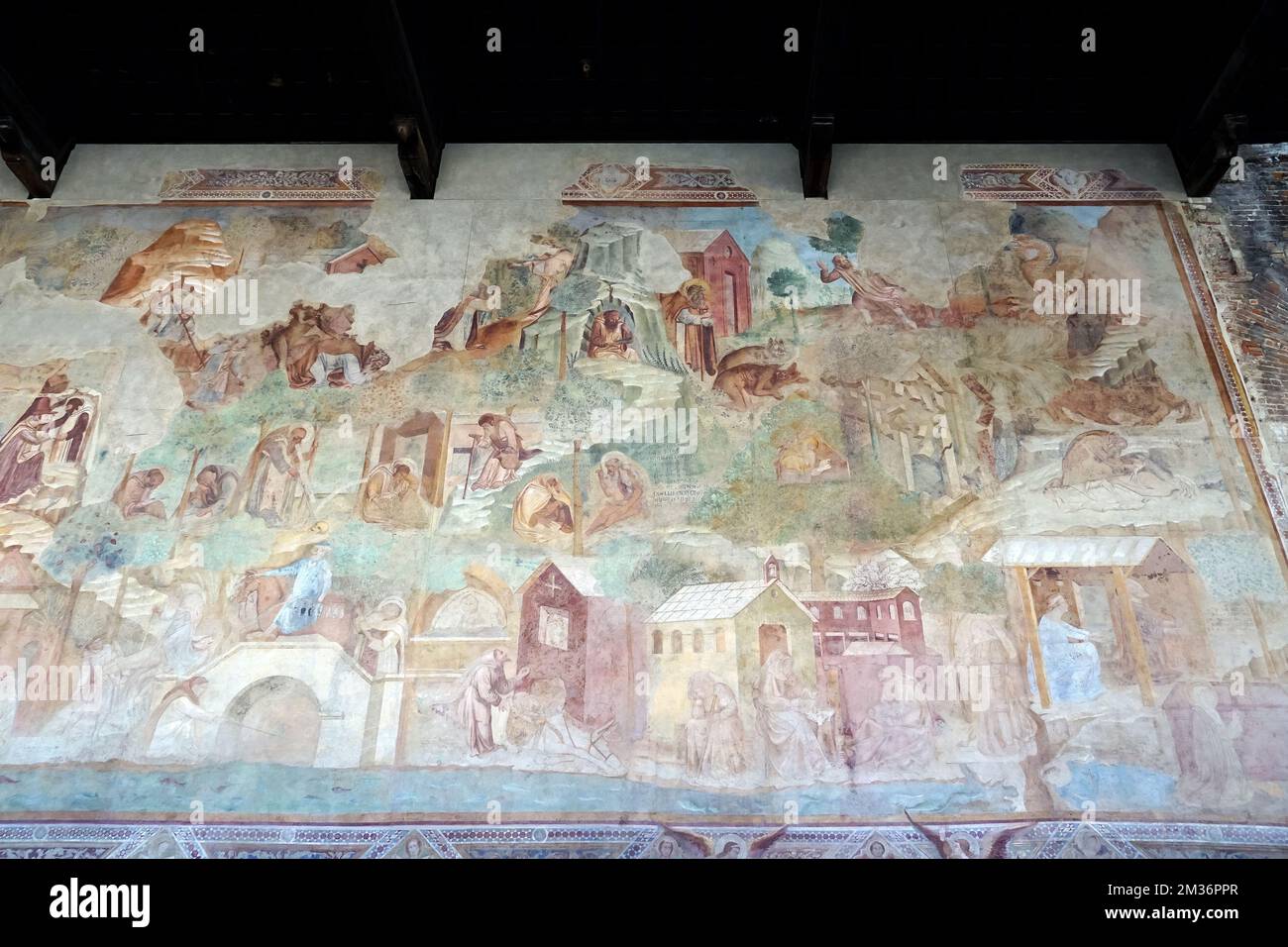 A side gallery, Camposanto Monumentale (monumental cemetery), Piazza ...