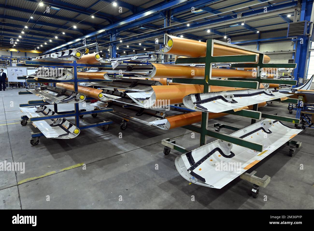 Illustration picture shows the production unit during a visit to the ...