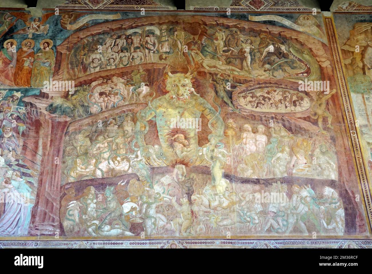 Lucifer, Final Judgment and Hell, fresco, side gallery, Camposanto ...