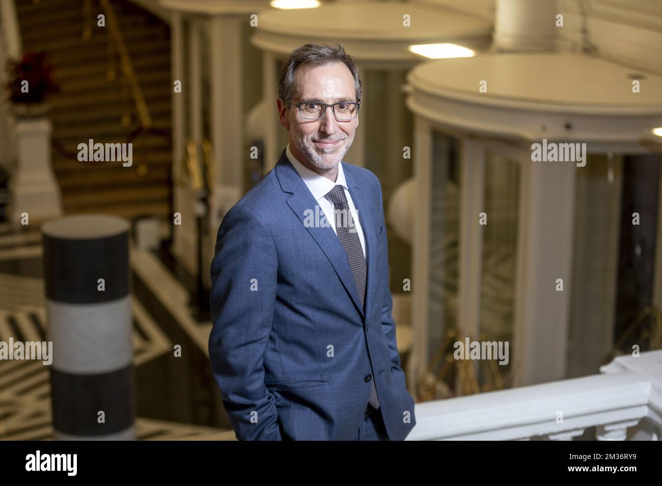 Scientist Antoni Ribas poses for the photographer during a photo ...