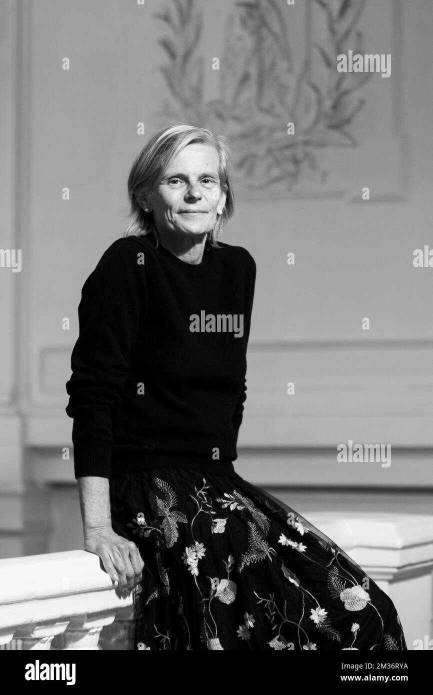 VUB rector Caroline Pauwels poses for the photographer during a photo ...