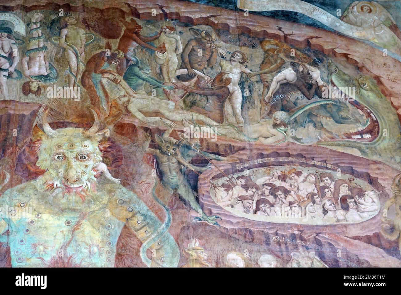 Lucifer, Final Judgment and Hell, fresco, side gallery, Camposanto ...