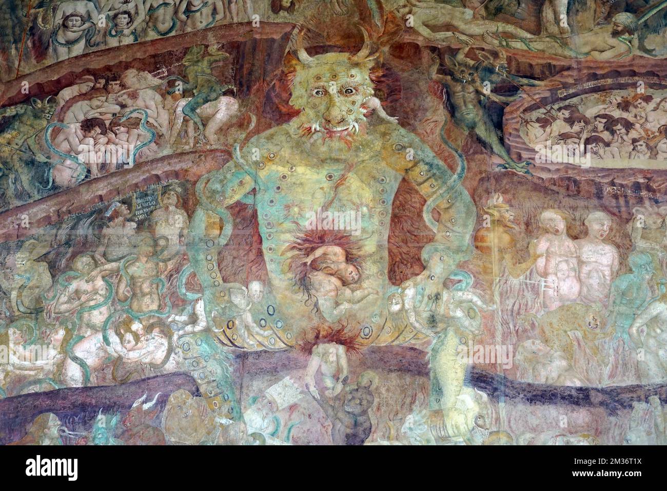 Lucifer, Final Judgment and Hell, fresco, side gallery, Camposanto ...