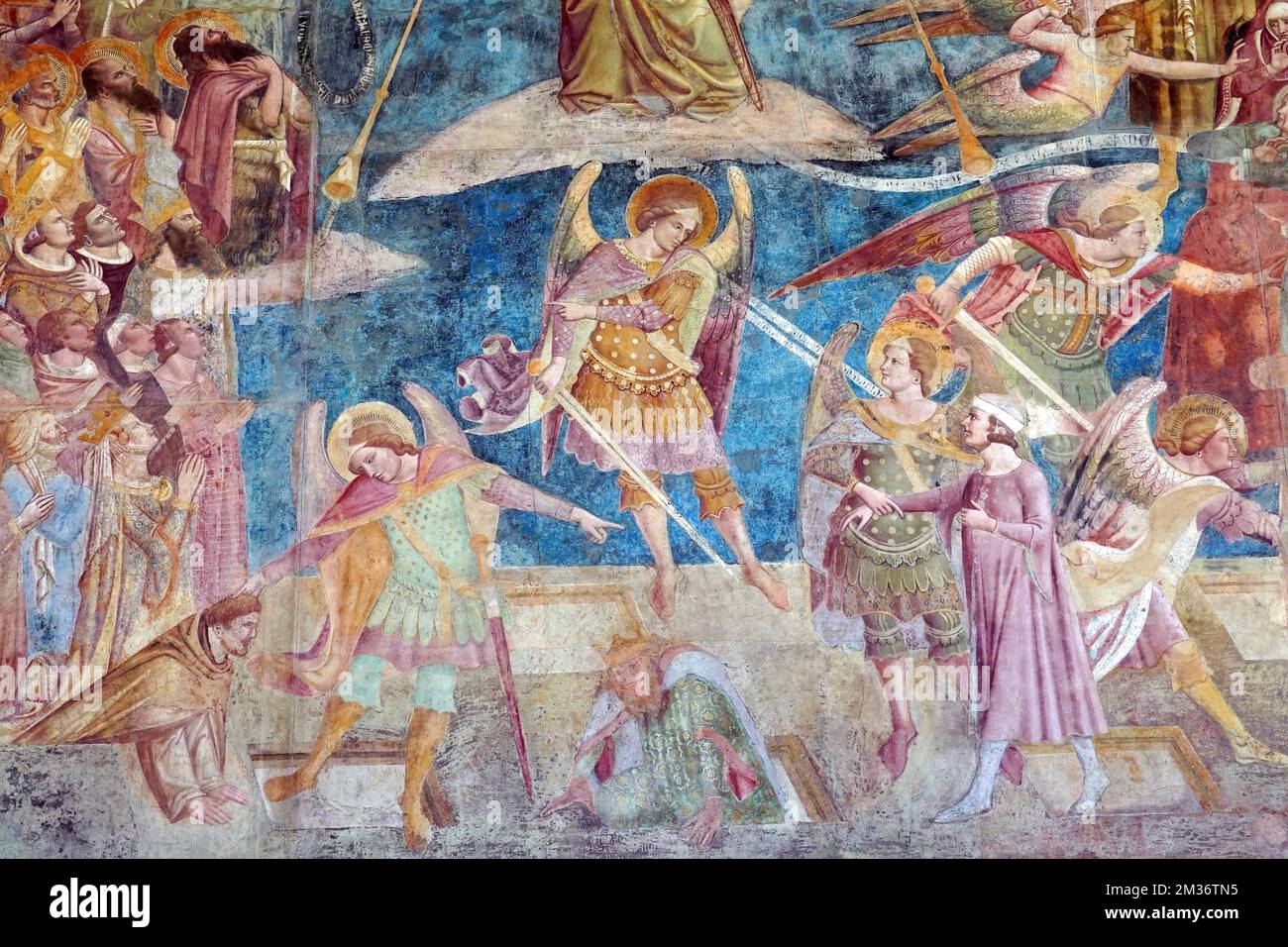 Final Judgment and Hell, fresco, side gallery, Camposanto Monumentale ...