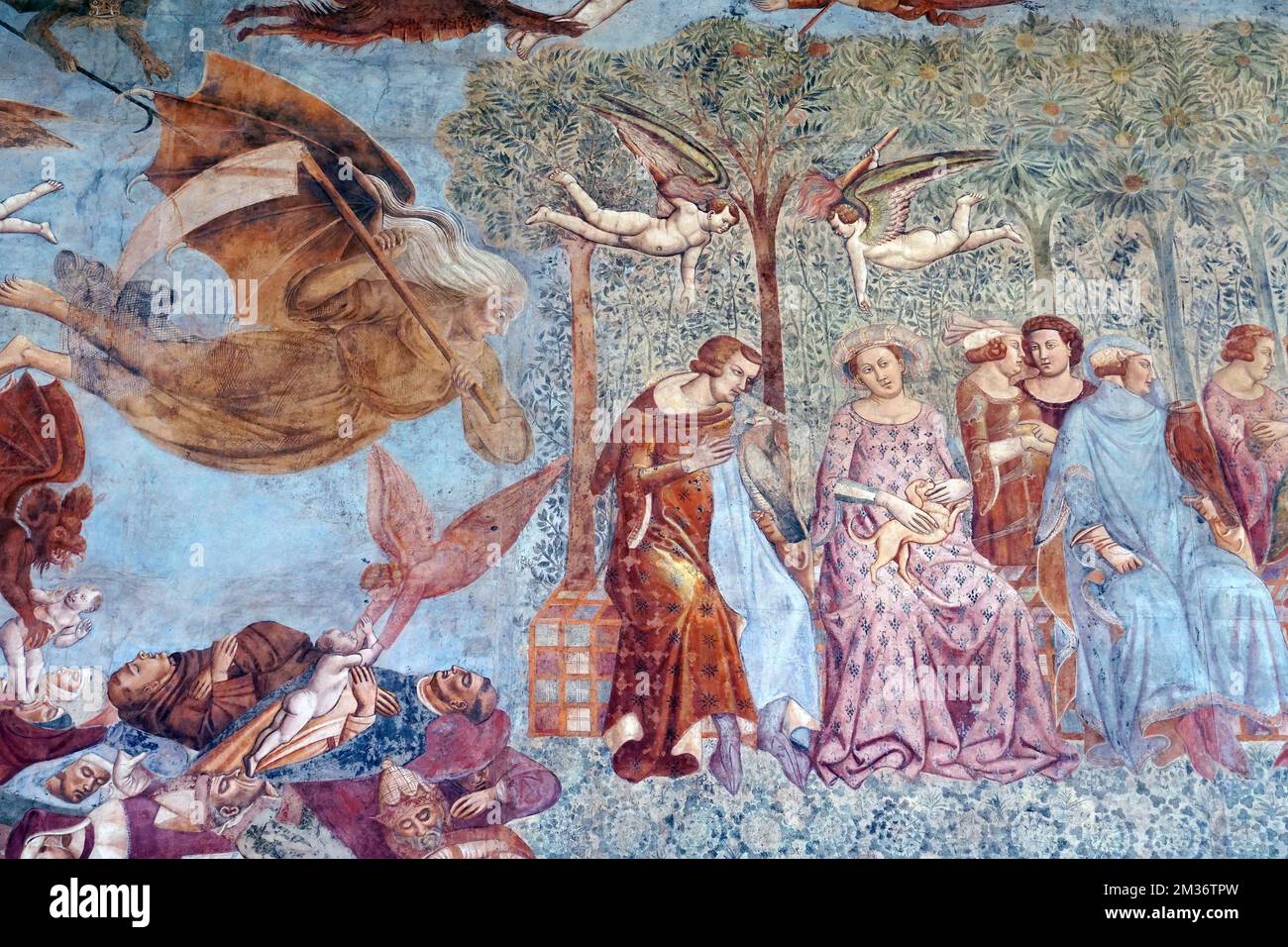 Triumph of Death, fresco, side gallery, Camposanto Monumentale ...