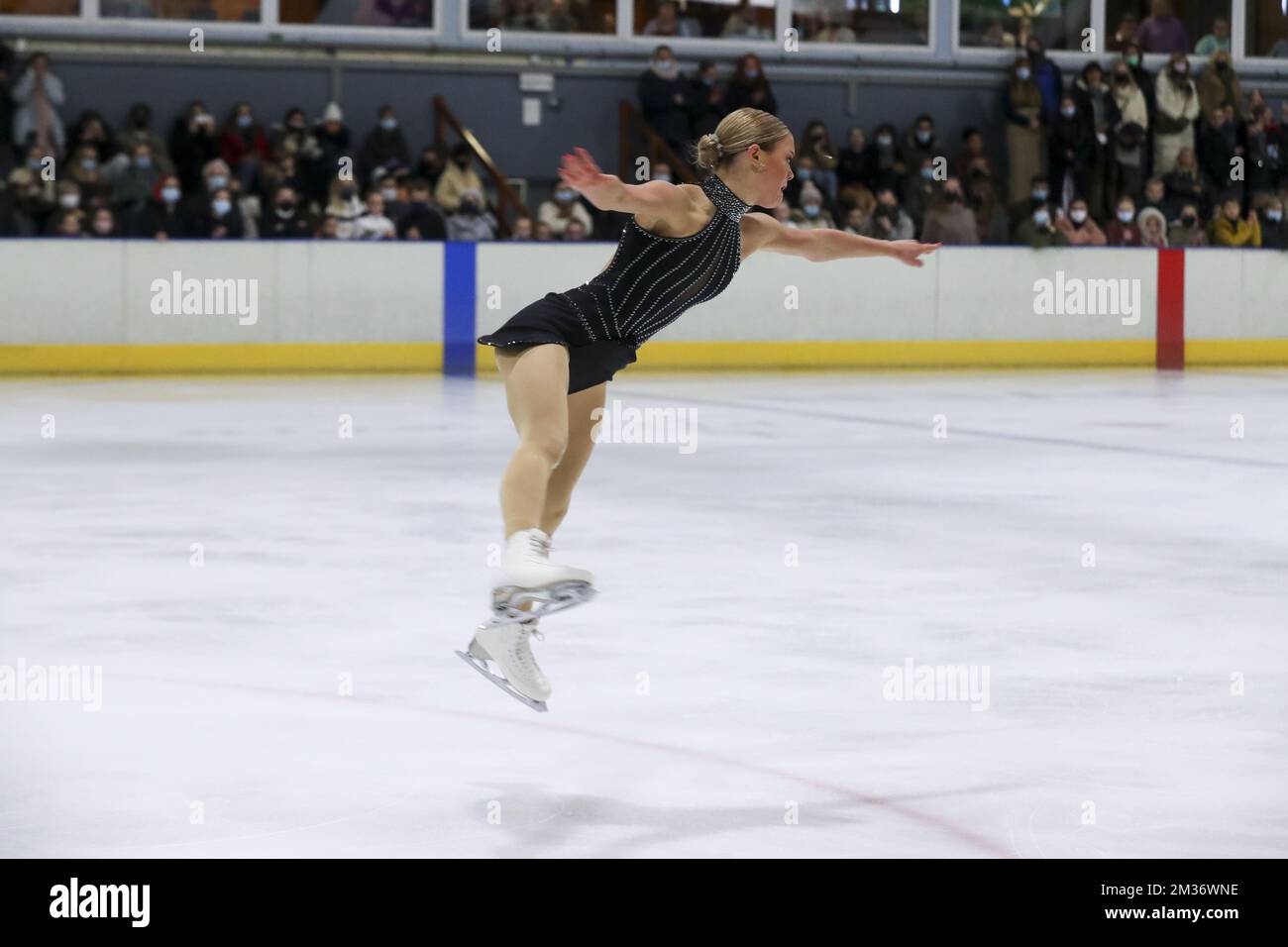 Figure skater Loena Hendrickx pictured during the senior women's free ...