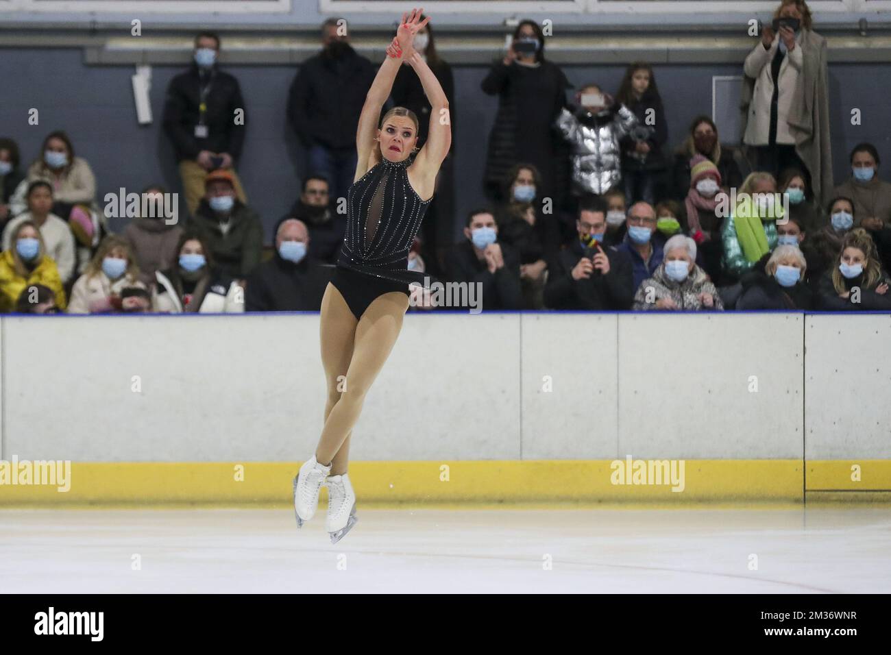 Figure skater Loena Hendrickx pictured during the senior women's free ...
