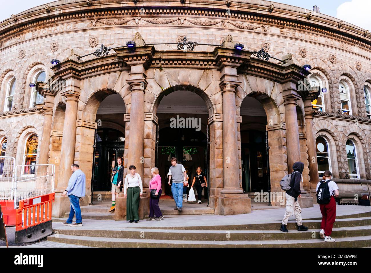 The Leeds Corn Exchange is a Victorian building and former corn ...