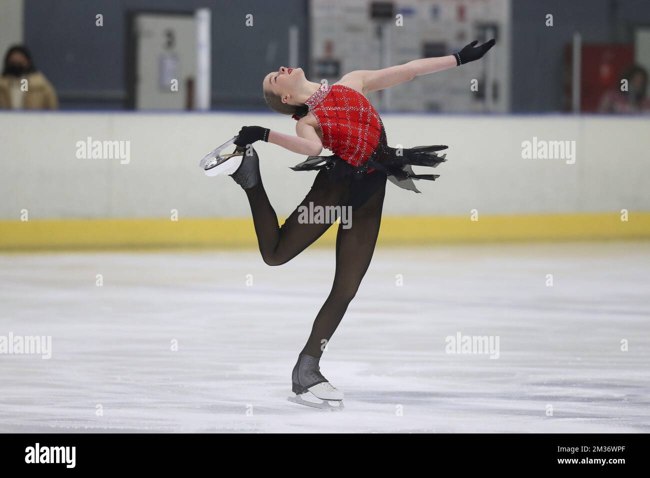 Figure skater Danielle Verbinnen pictured in action during the junior ...