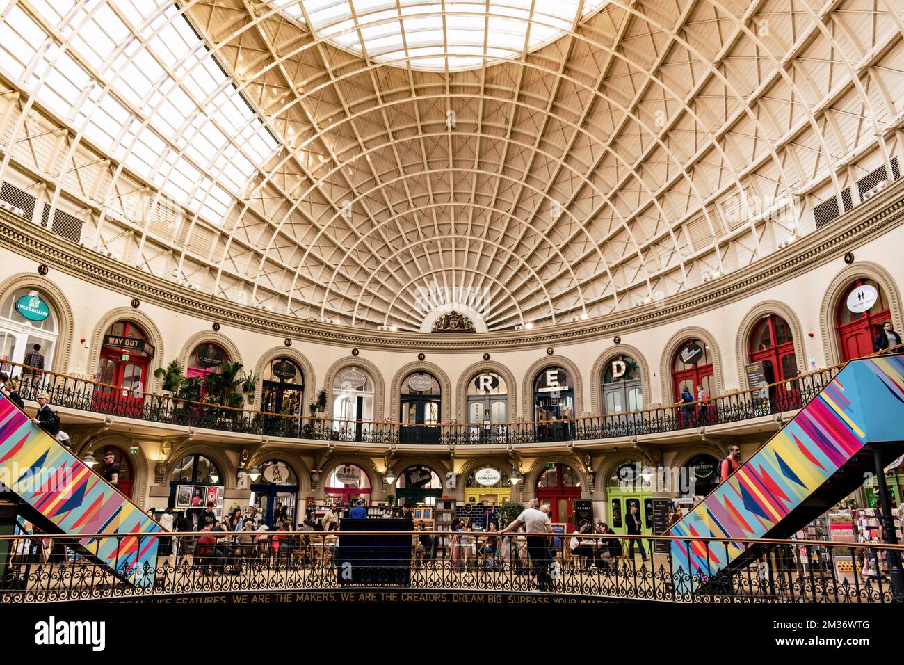The Leeds Corn Exchange is a Victorian building and former corn ...