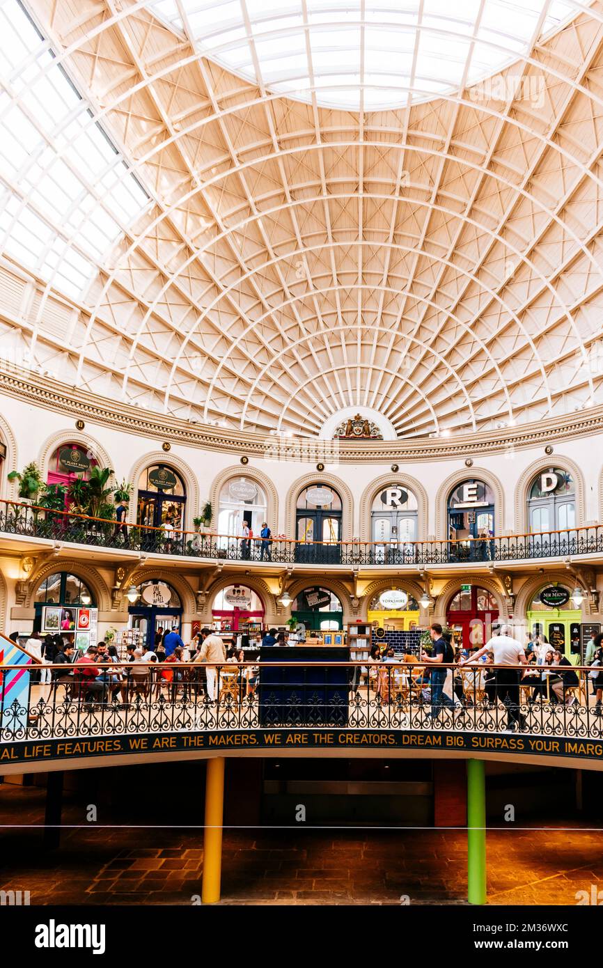 The Leeds Corn Exchange is a Victorian building and former corn ...