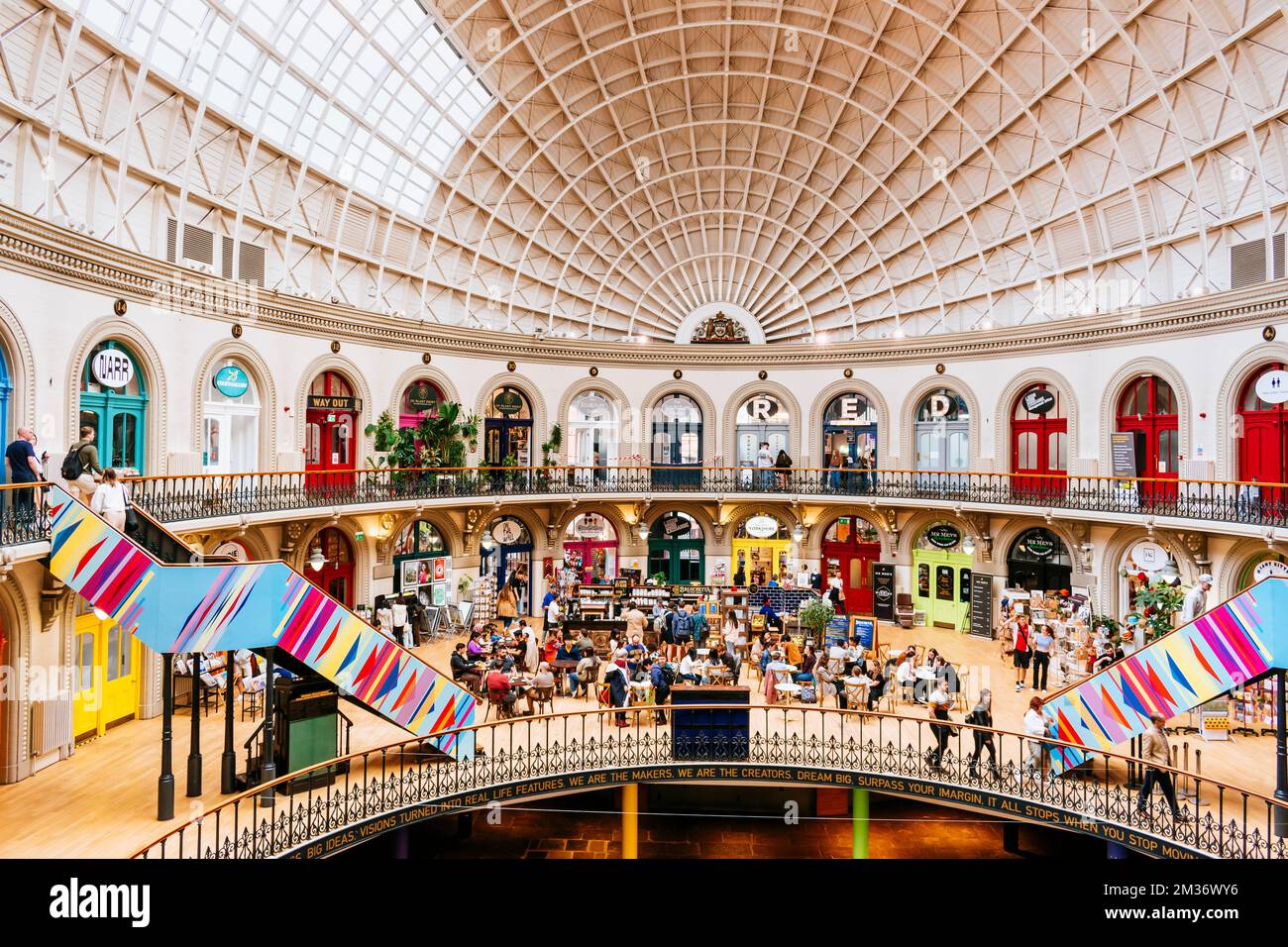 The Leeds Corn Exchange is a Victorian building and former corn ...