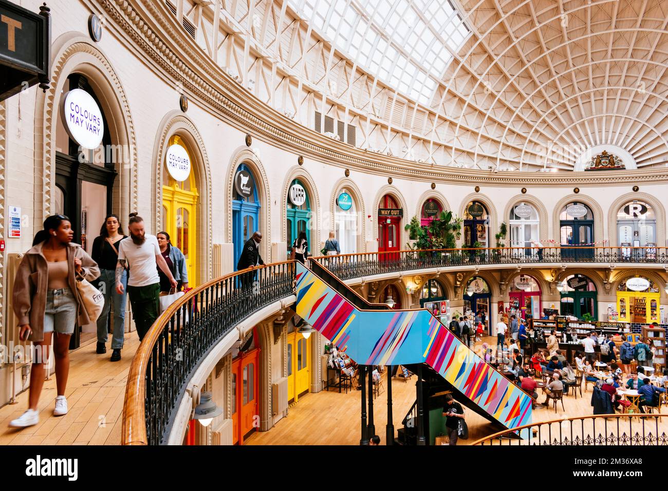 The Leeds Corn Exchange is a Victorian building and former corn ...