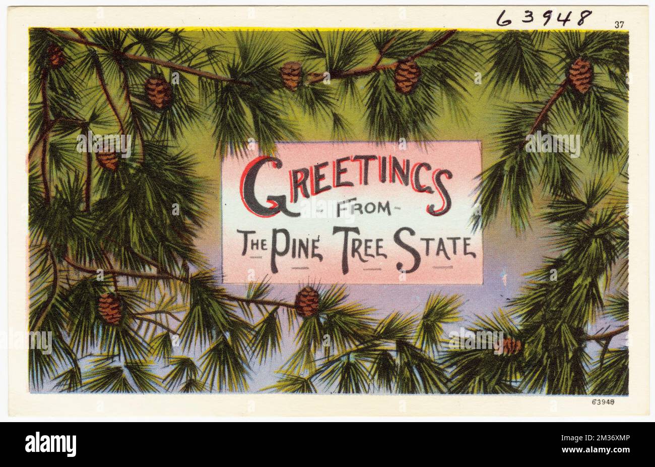 Greetings from the Pine Tree State , Tichnor Brothers Collection ...