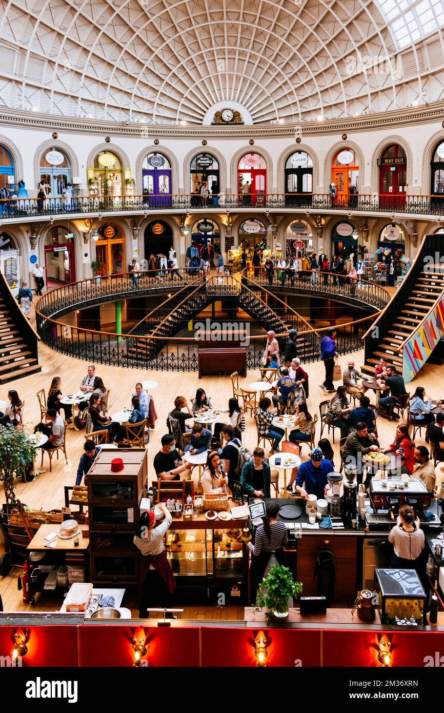The Leeds Corn Exchange is a Victorian building and former corn ...