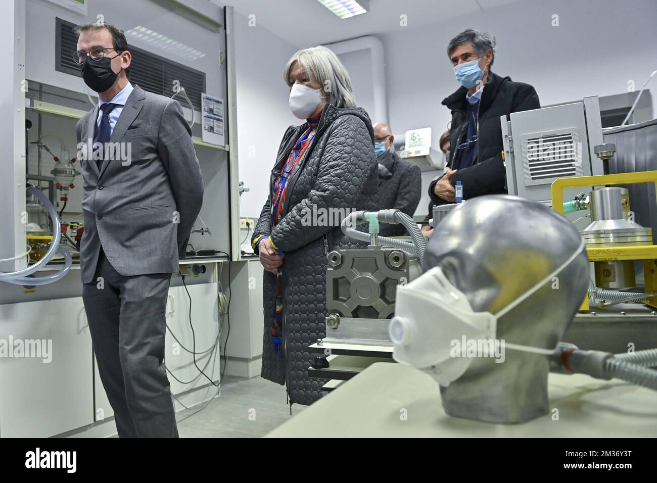 Flemish Minister of Welfare Wouter Beke pictured during a visit to the ...