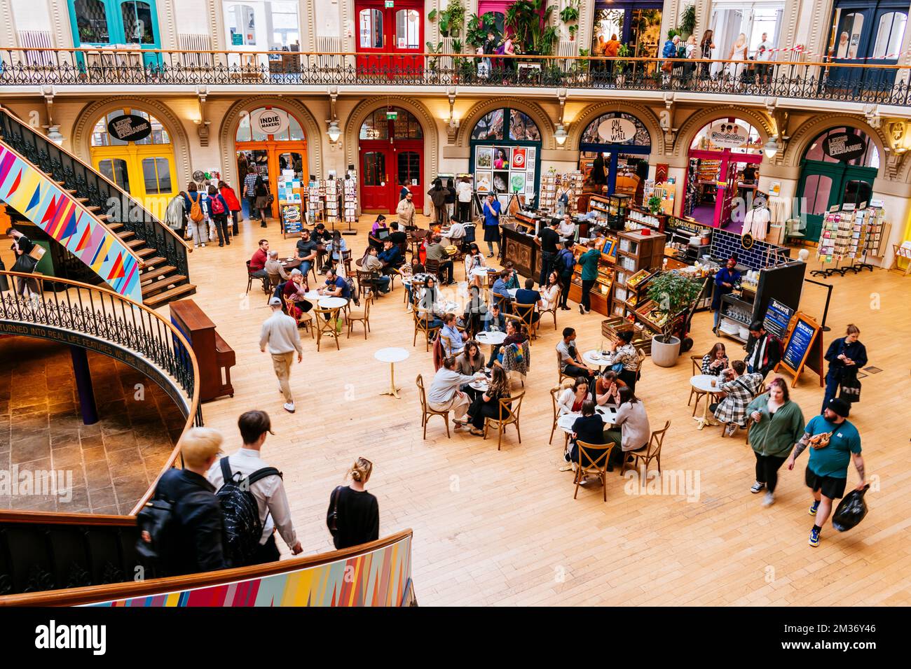 The Leeds Corn Exchange is a Victorian building and former corn ...