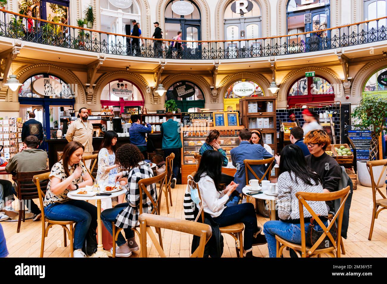 The Leeds Corn Exchange is a Victorian building and former corn ...