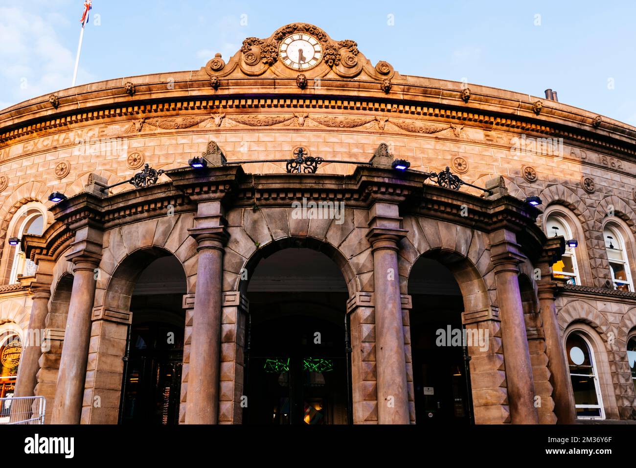 The Leeds Corn Exchange is a Victorian building and former corn ...