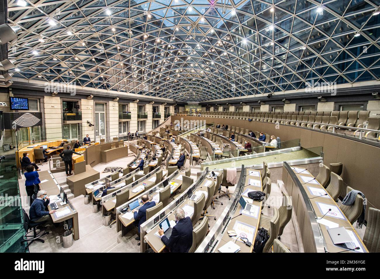 Illustration picture taken during a plenary session of the Flemish ...