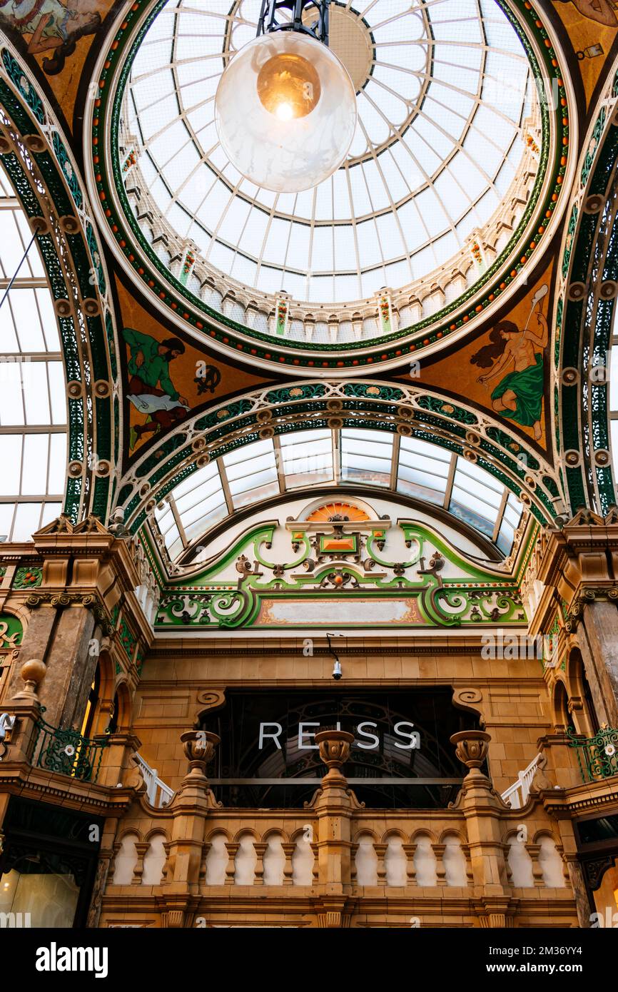 Victoria leeds is a shopping district and leisure area hi-res stock ...