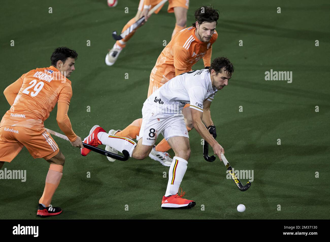 Belgium's Florent van Aubel pictured in action during a hockey game ...