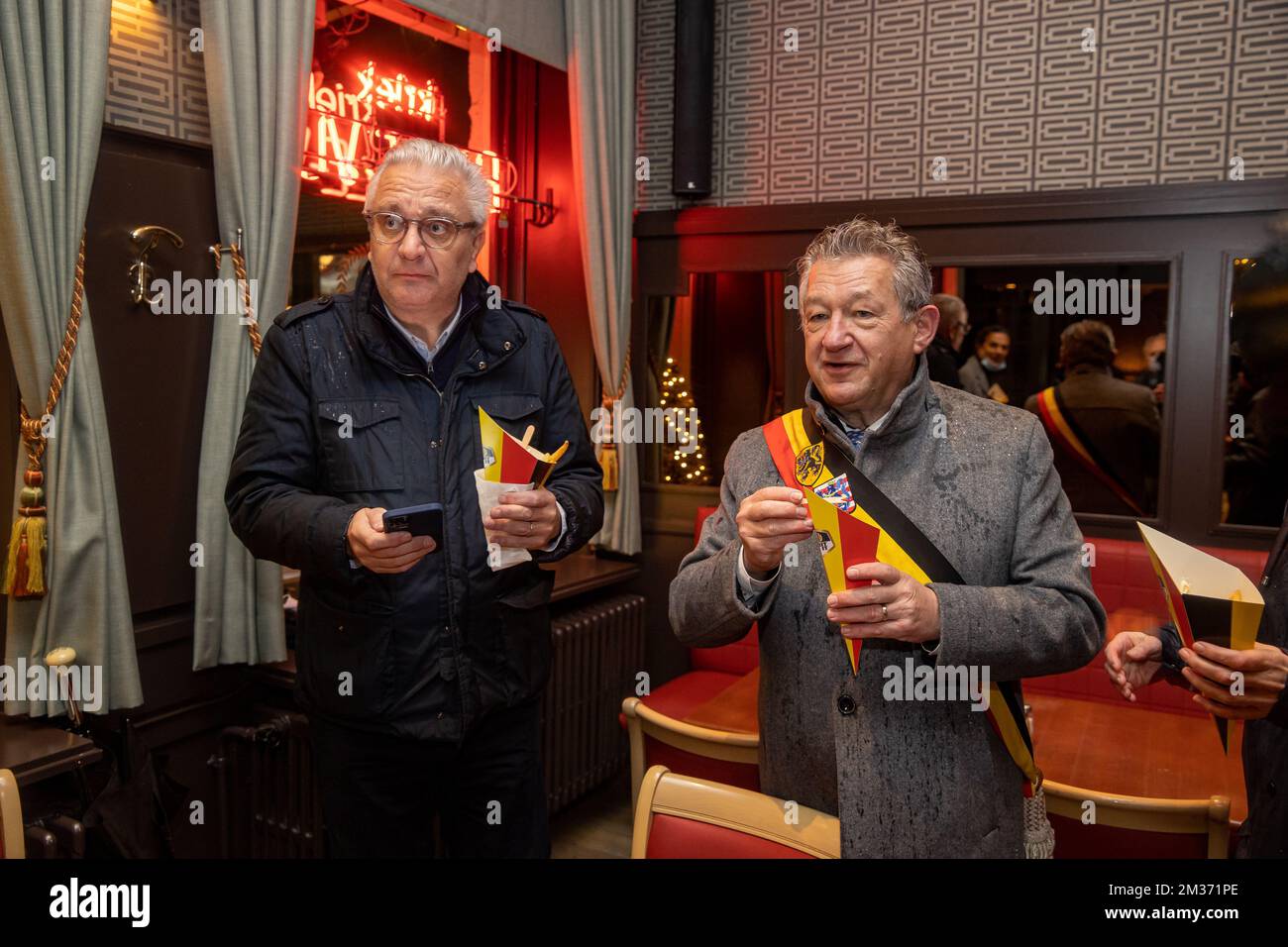 Prince Laurent - Laurent of Belgium, Brugge mayor Dirk De Fauw and ...