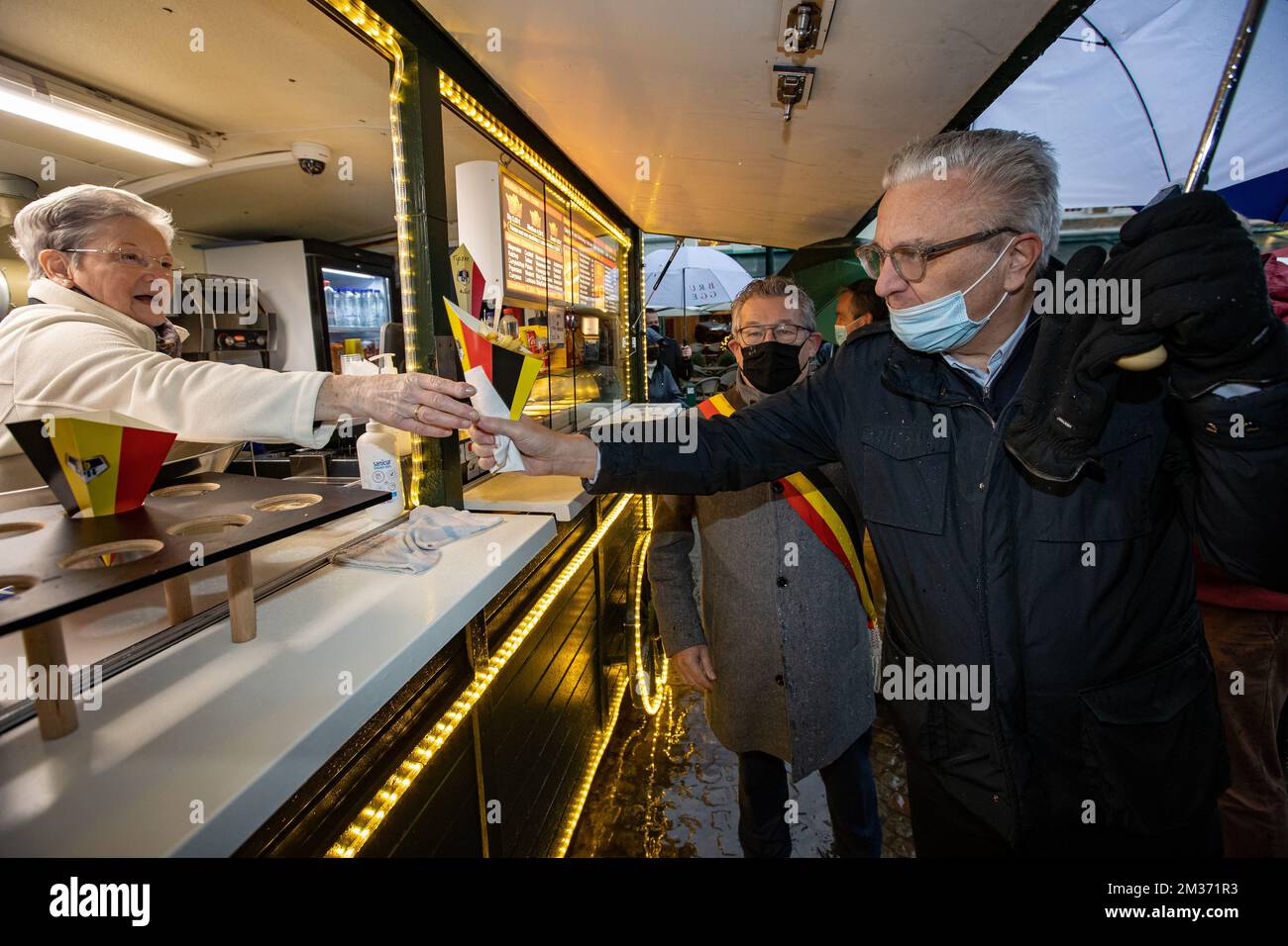 Brugge mayor Dirk De Fauw and Prince Laurent of Belgium pictured during ...