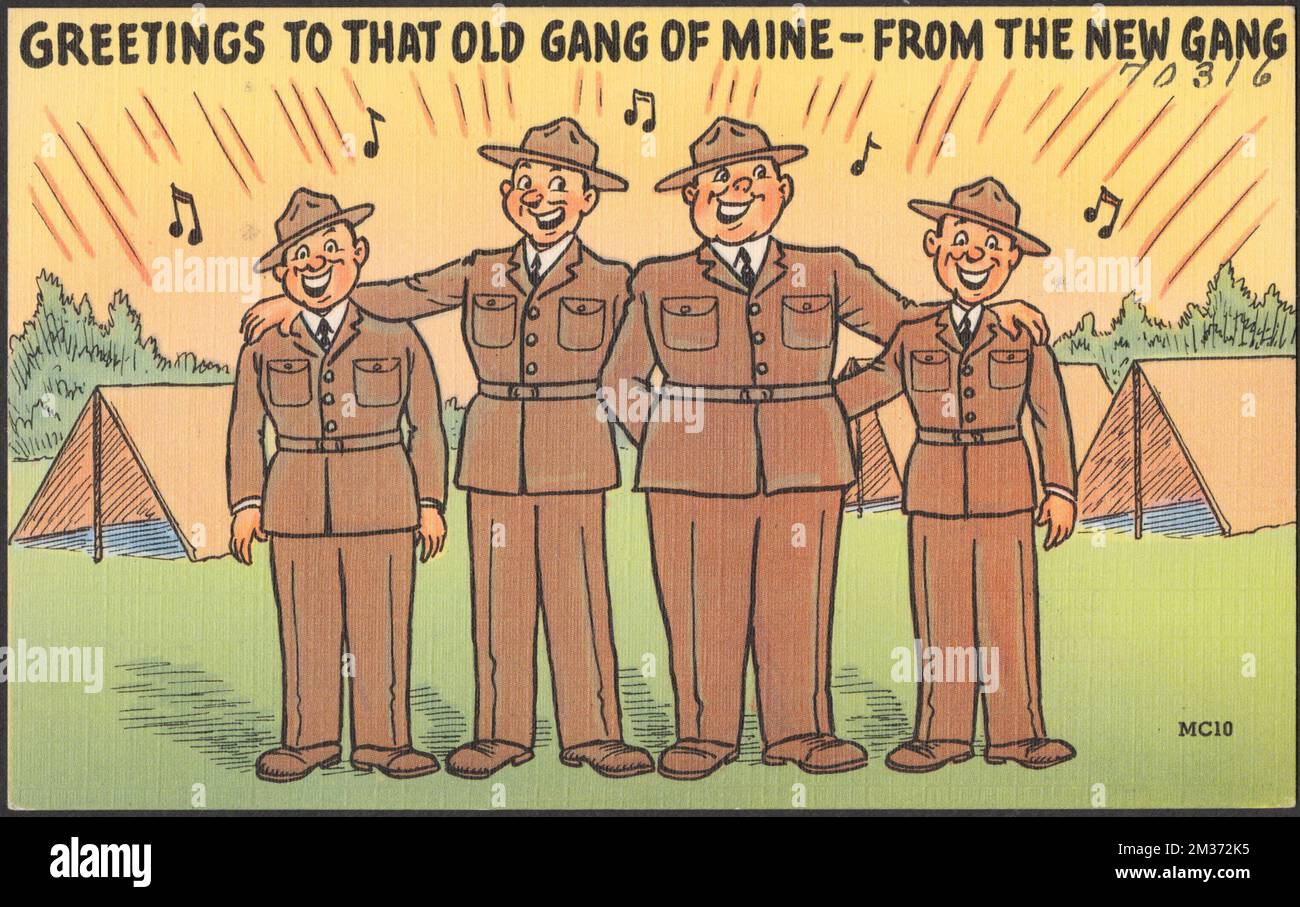 Greetings to that old gang of mine - from the new gang , Military ...