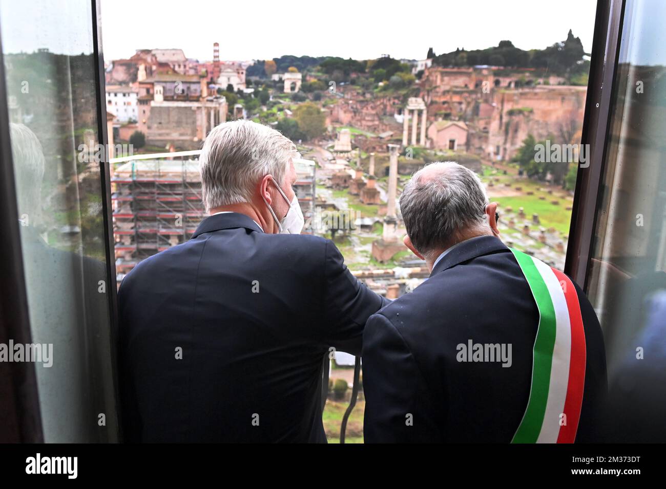 King Philippe - Filip of Belgium and Mayor of Rome Roberto Gualtieri ...