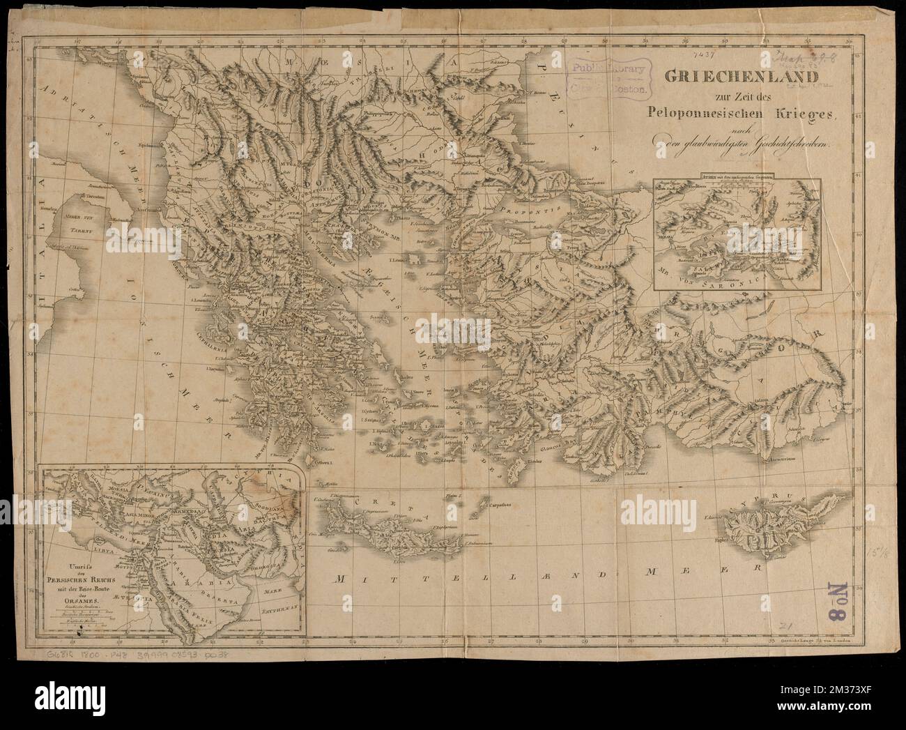 Griechenland zur zeit des Peloponnesischen Krieges, nach den ...