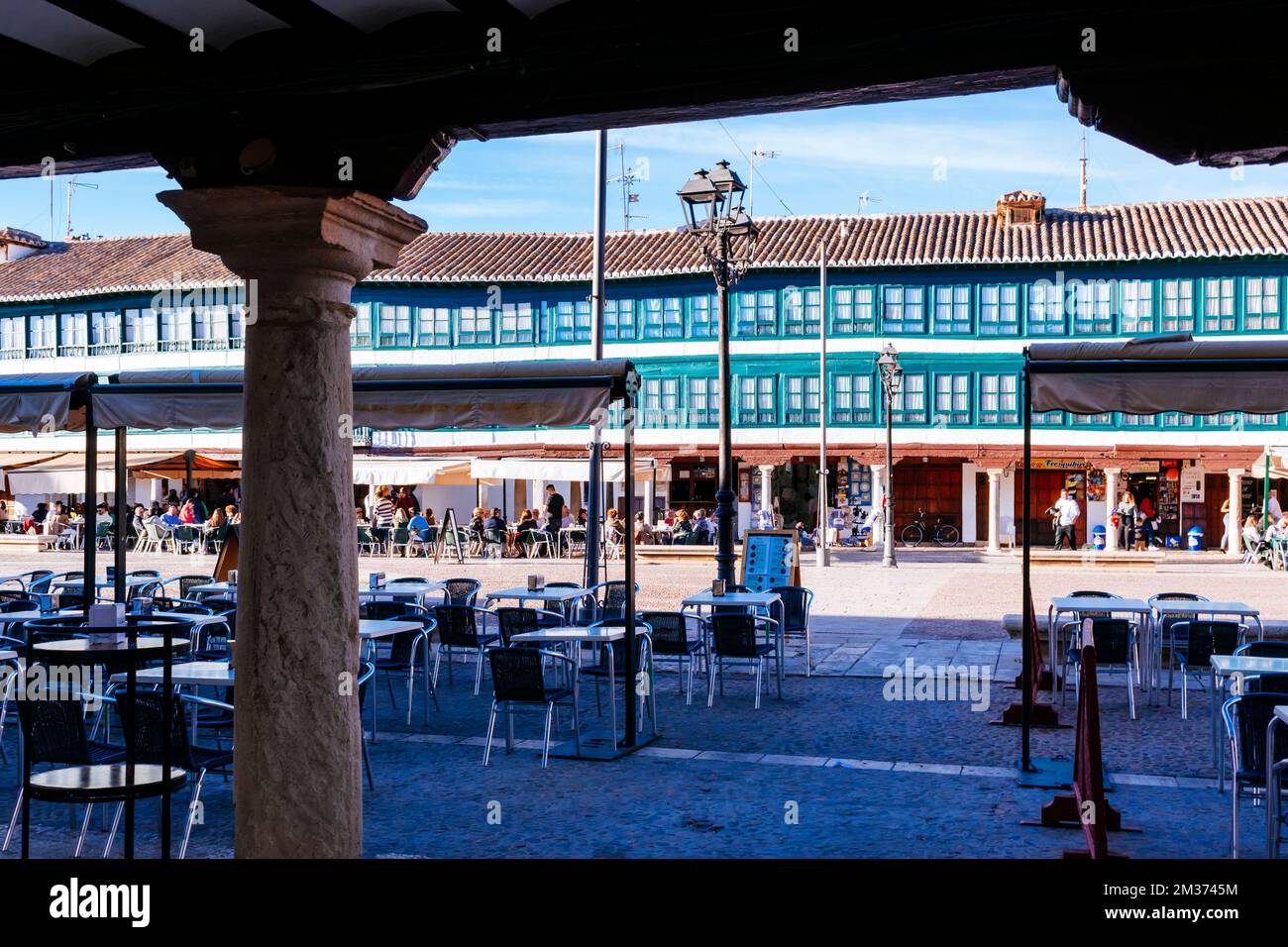 Plaza Mayor, Main Square,located in the center of the old town with a ...