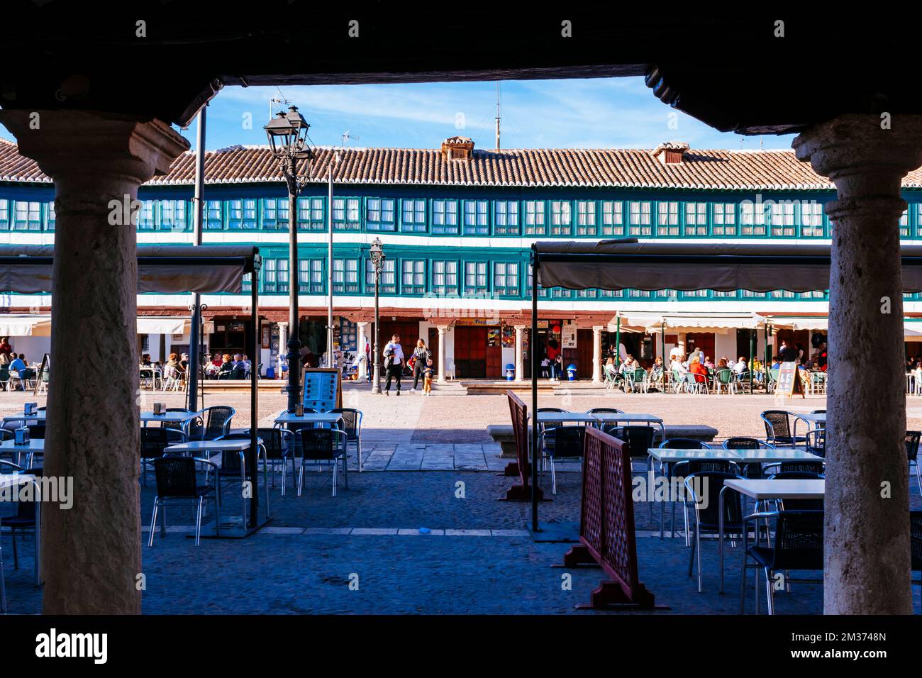 Plaza Mayor, Main Square,located in the center of the old town with a ...