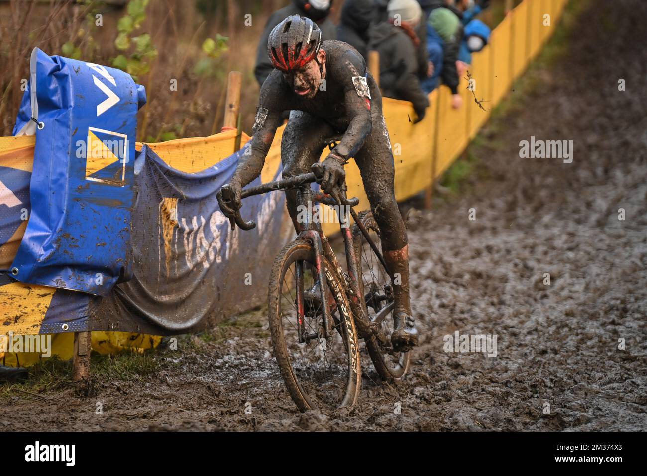 Dutch Pim Ronhaar pictured in action during the men's elite race of the ...